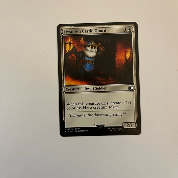 Magic | Toys | Dwarven Castle Guard Final Fantasy Regular | Poshmark